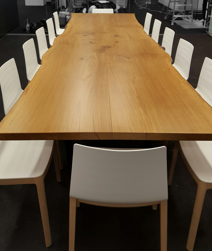 Latest from RSTco. :: Live Edge White Oak Conference Table - reSAWN ...