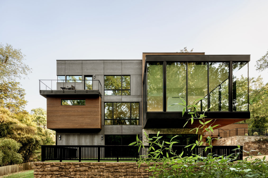 The Cantilever House :: TEAK Abodo® Vulcan Cladding